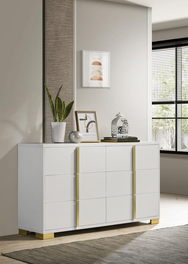 Marceline - 6-Drawer Dresser – AMERICAN FURNITURE GALLERIES