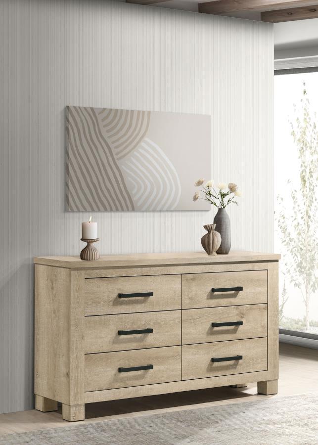 Oakglen - 6-Drawer Bedroom Dresser – AMERICAN FURNITURE GALLERIES