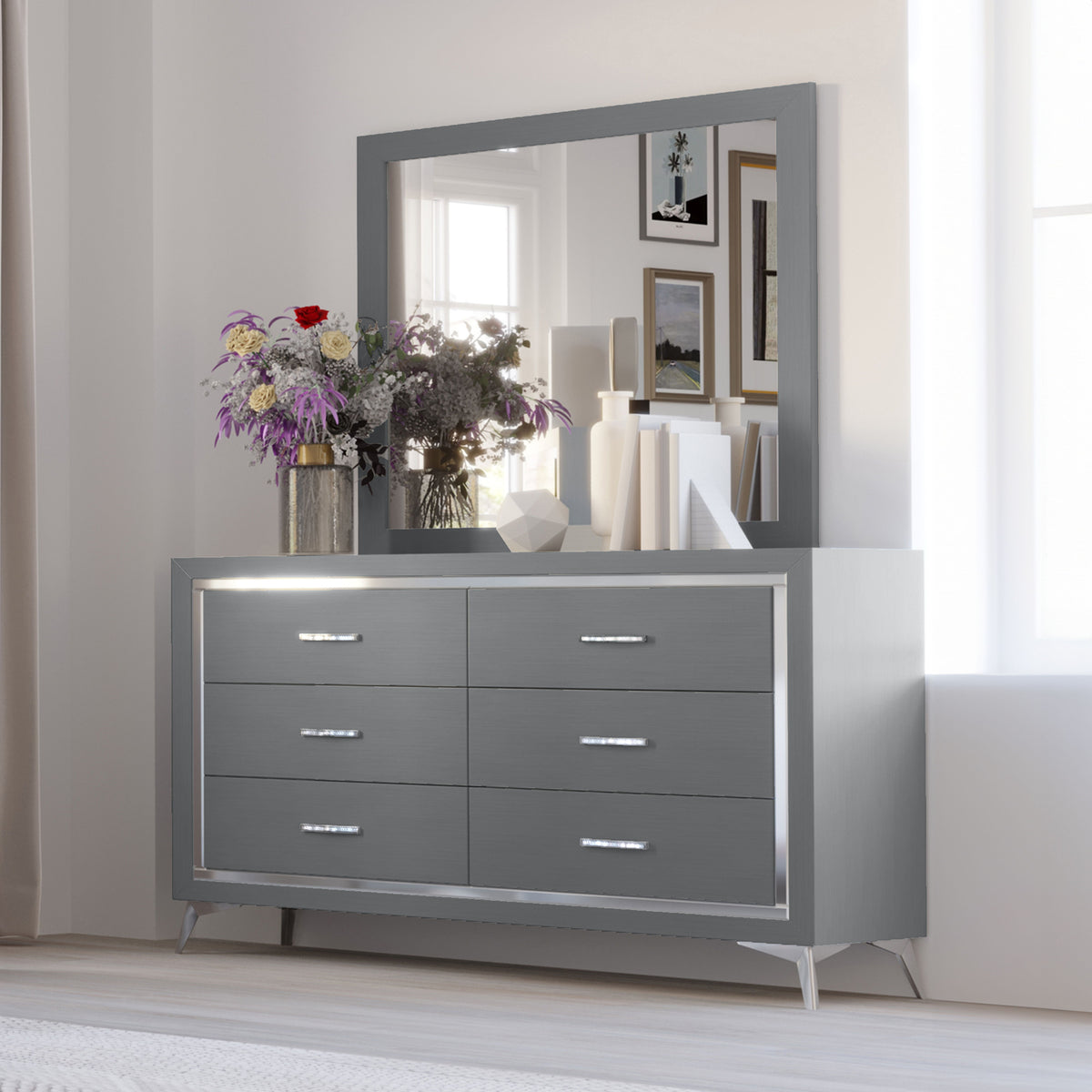 Huxley - Dresser & Mirror – AMERICAN FURNITURE GALLERIES