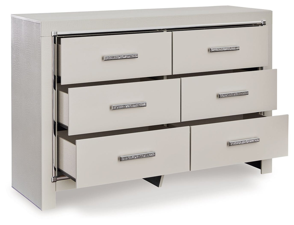 Zyniden - Silver - Six Drawer Dresser – AMERICAN FURNITURE GALLERIES